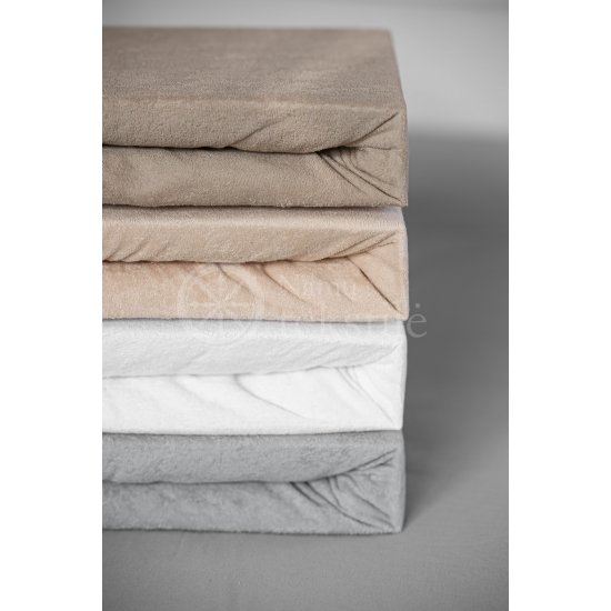 Terry sheets with elastic : Terry sheet with rubber (white)