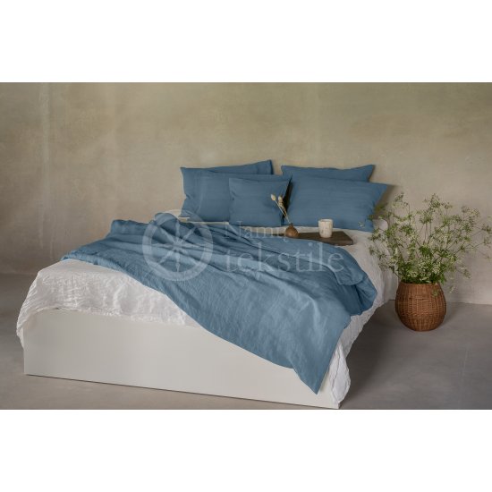 Linen bedding : Linen bedding BLUE