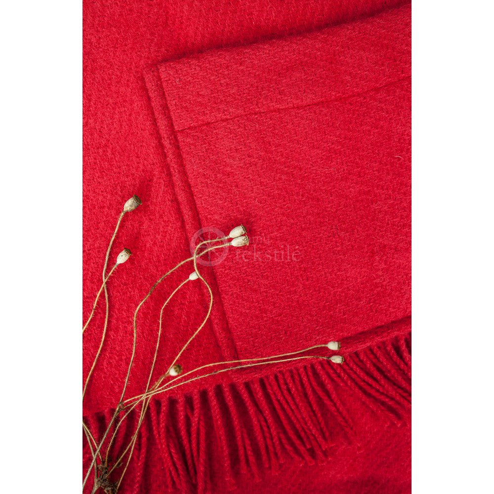 Wool capes : Scarf with pockets RED04